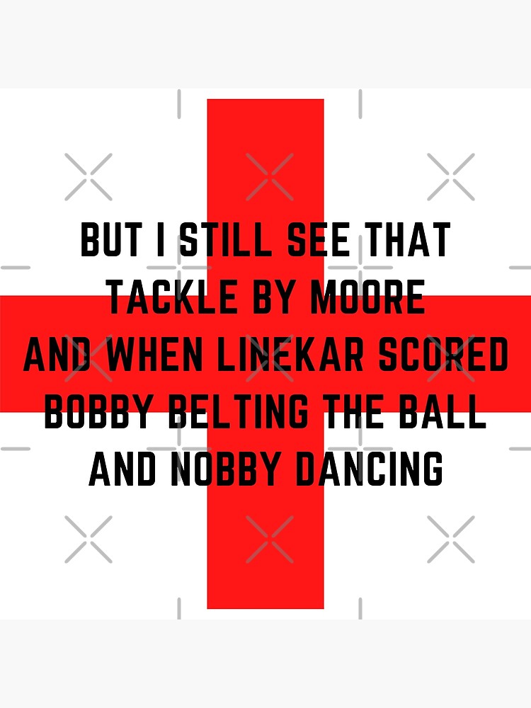 "And Nobby Dancing - England" Poster for Sale by bbatistuta | Redbubble