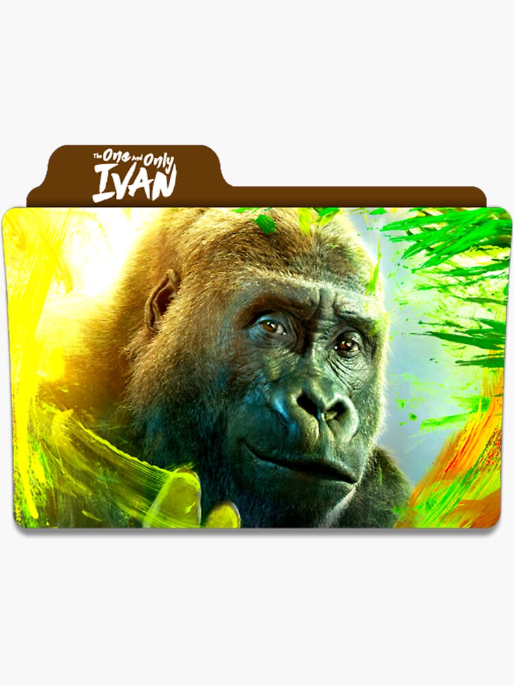 "The One and Only Ivan folder icon" Sticker by elainfelicity | Redbubble