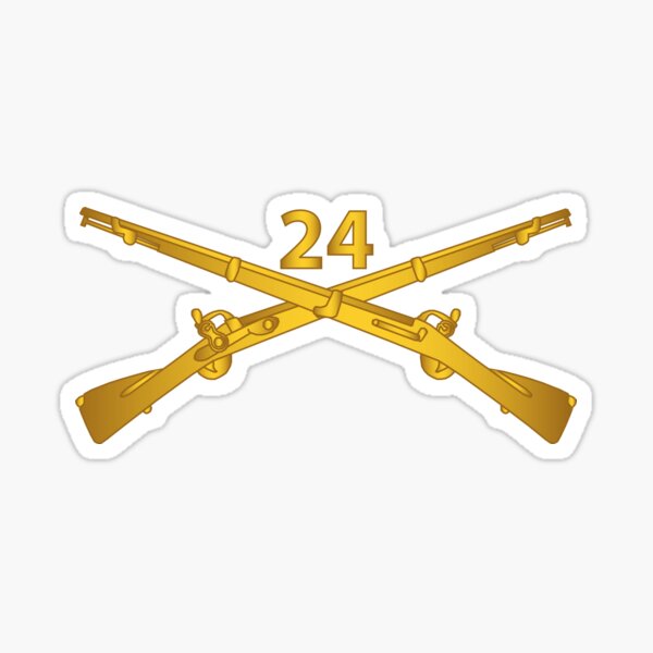 "Army - 24th Infantry Regiment Branch wo Txt" Sticker for Sale by ...