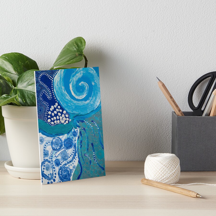 "Blue Indigenous Spiral Galaxy" Art Board Print by sarahberenice ...