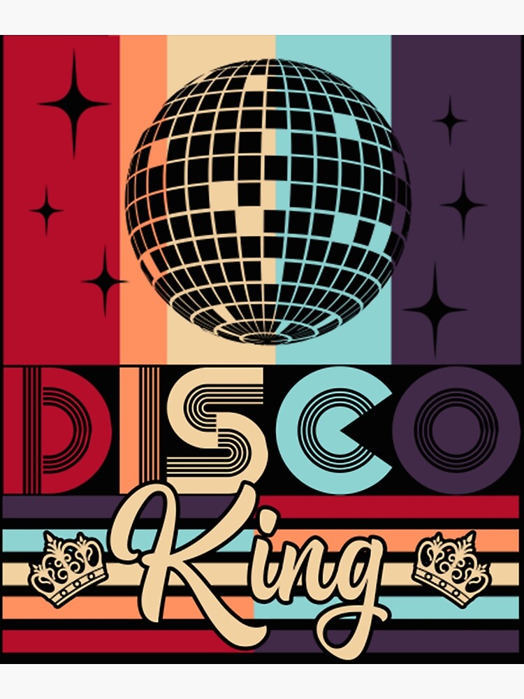 "Disco King T-ShirtDisco King 1970s Vintage 70s Dance Party Gift ...