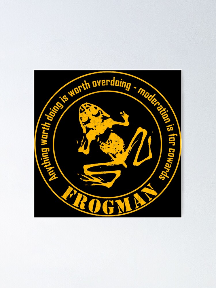 "Frogman Diver Shirt" Poster by simbabo0846 | Redbubble