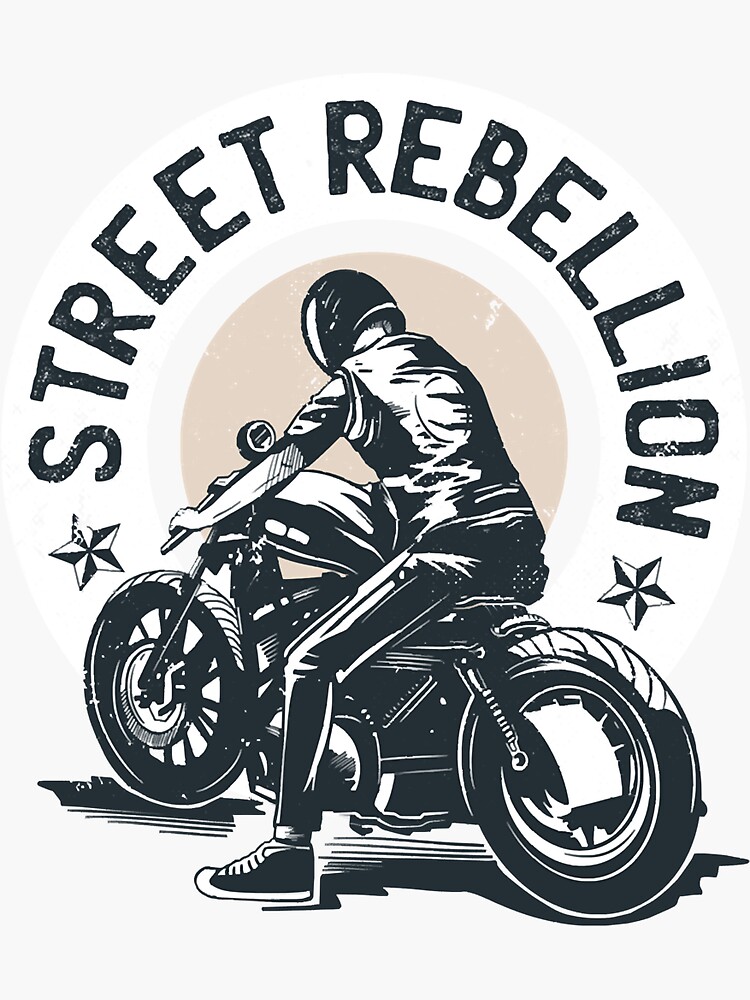 "Street Rebellion" Sticker by VickieCPontiff | Redbubble
