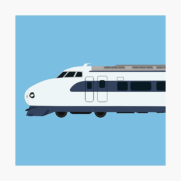 "Shinkansen 0 Series Bullet Train - Side View" Photographic Print for ...