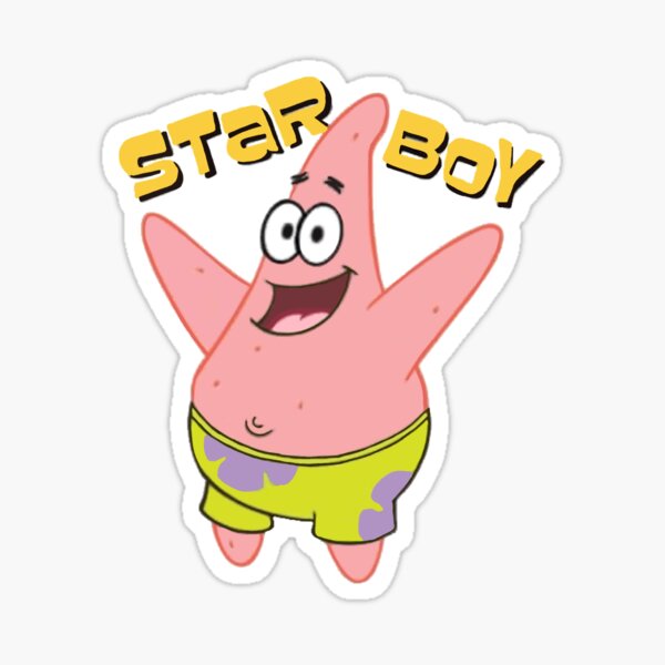 "Patrick Starfish" Sticker for Sale by shreyav | Redbubble