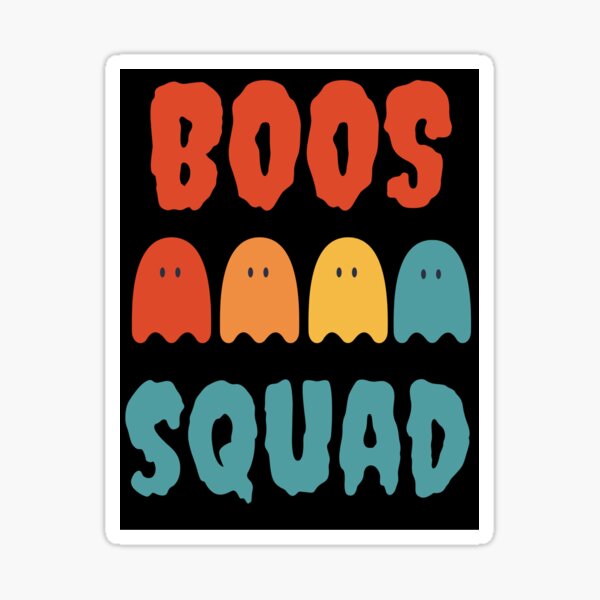 "Boos Squad" Sticker for Sale by ekatiyarslowbro | Redbubble