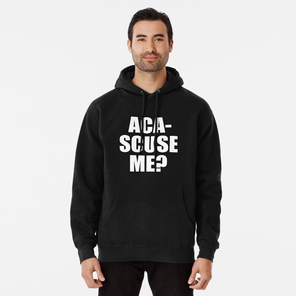 "Pitch Perfect Quote - Aca-Scuse Me?" Essential T-Shirt for Sale by ...