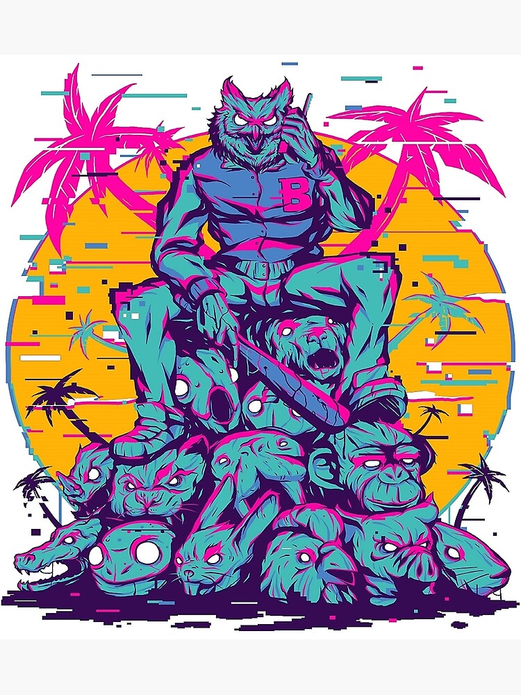 "Hotline Miami" Art Print for Sale by angrypotato101 | Redbubble