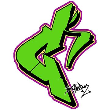 "GREEN LETTER C BY ESONE URBAN GRAFFITI STREET STYLE " Sticker for Sale ...