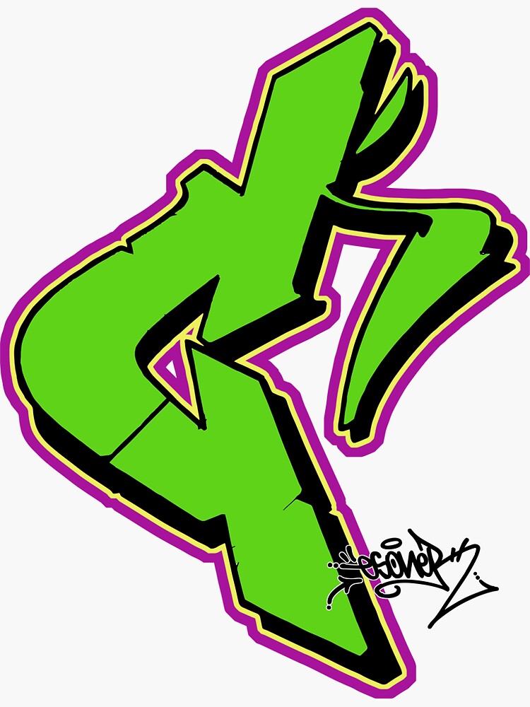 "GREEN LETTER C BY ESONE URBAN GRAFFITI STREET STYLE " Sticker for Sale ...
