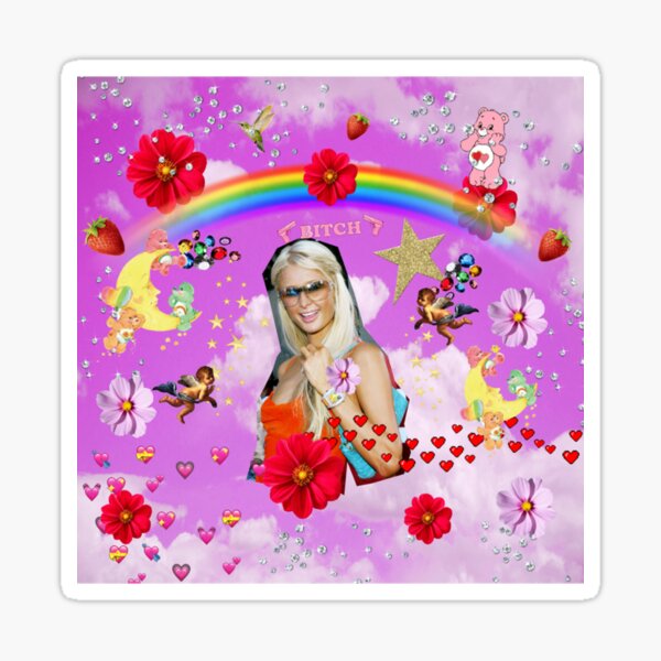 "Paris-Hilton" Sticker for Sale by eroland9 | Redbubble