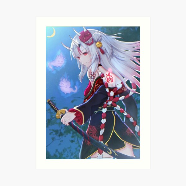 "nakiri ayame" Art Print by AMercurius | Redbubble