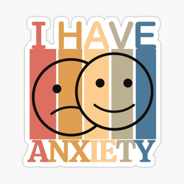 "Anxiety " Sticker for Sale by DivineLiveShop | Redbubble