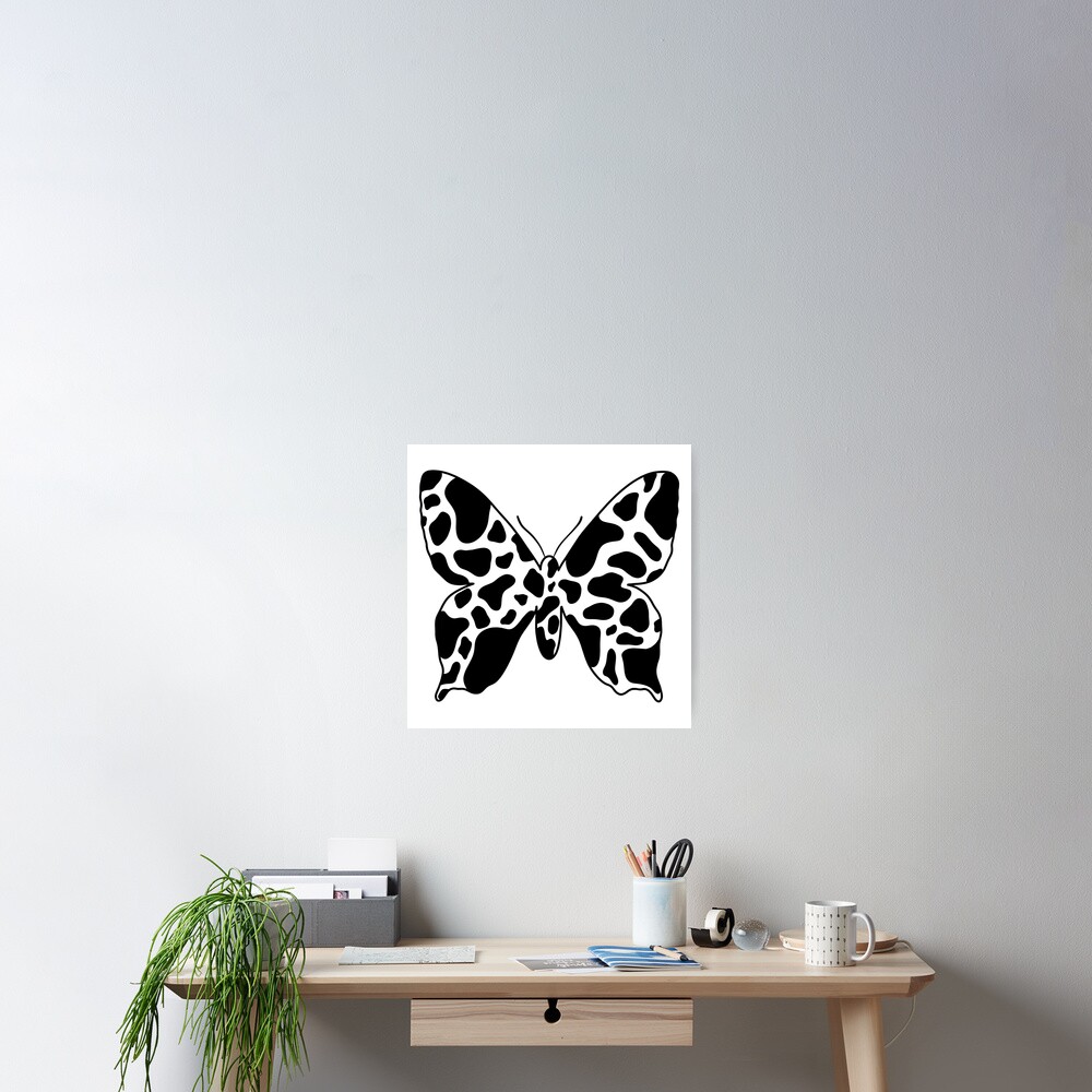 "Cow Print Butterfly" Poster by mariannamorais | Redbubble