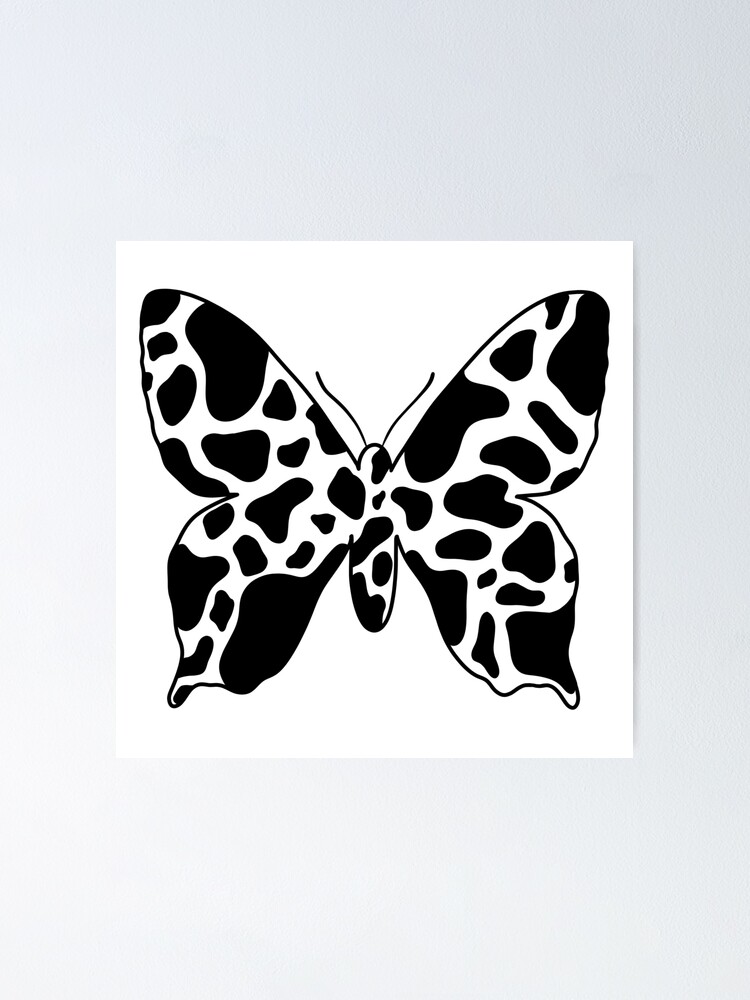 "Cow Print Butterfly" Poster for Sale by mariannamorais | Redbubble