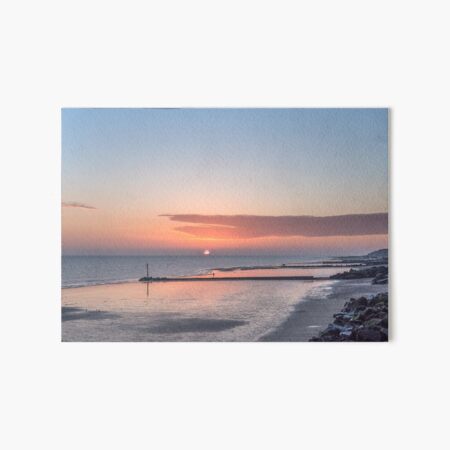 "Sheringham Beach Sunrise Norfolk" Art Board Print by AlexJa | Redbubble