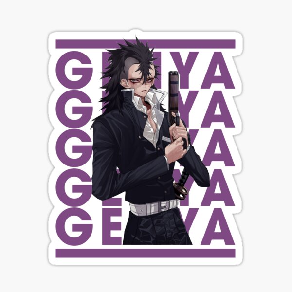 "Graphic Fantasy Manga Kimetsu No Yaiba Love Genya" Sticker by ...