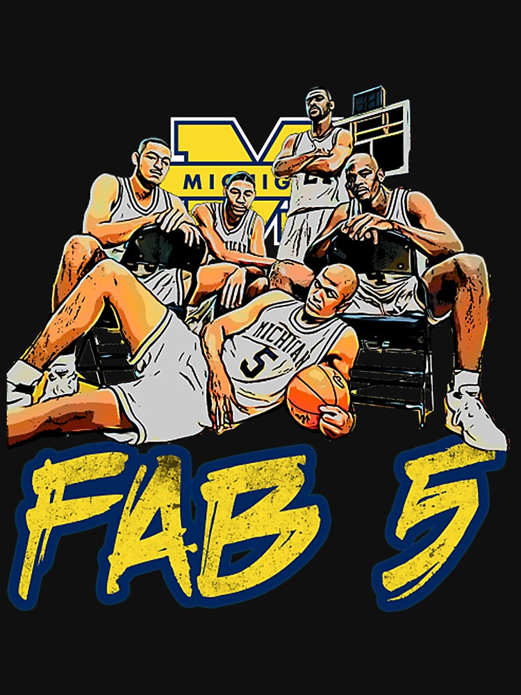 "FAB 5 T-Shirt" T-shirt for Sale by karorich24 | Redbubble | 90s t ...