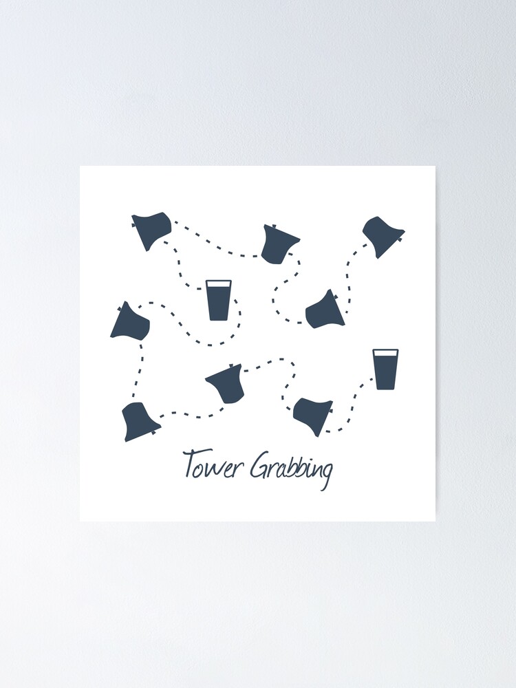 "Bell Ringing - TOWER GRABBING" Poster for Sale by SuzySuperlative ...