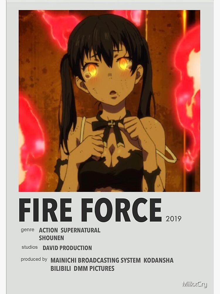 "Fire Force minimalist poster" Poster by MiikxCry | Redbubble