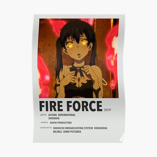 "Fire Force minimalist poster" Poster by MiikxCry | Redbubble