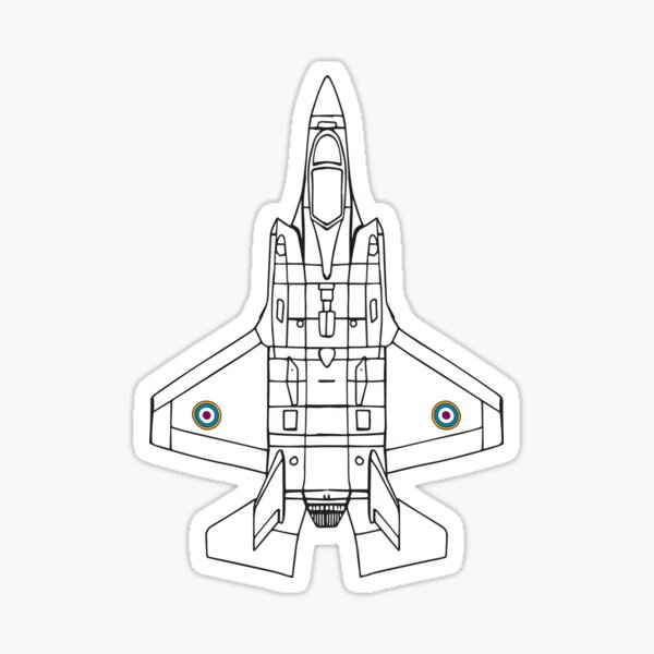 "APC: F34 LIGHTNING - AEROPLANE " Sticker for Sale by FoleyPottery ...