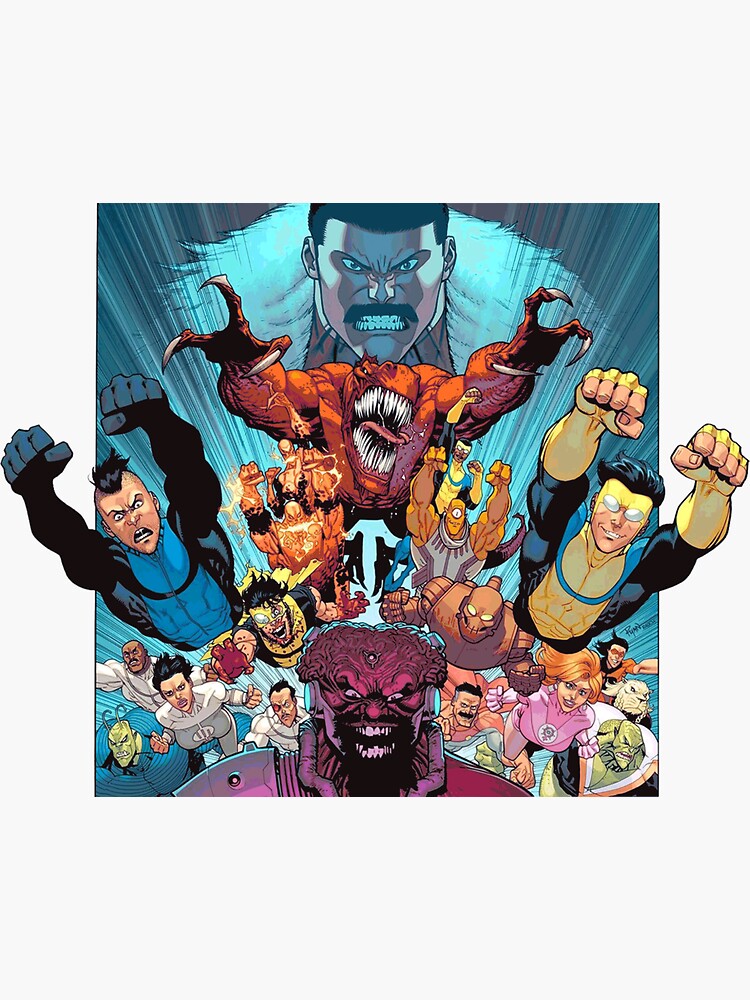 "invincible " Sticker for Sale by Digitalunivers | Redbubble