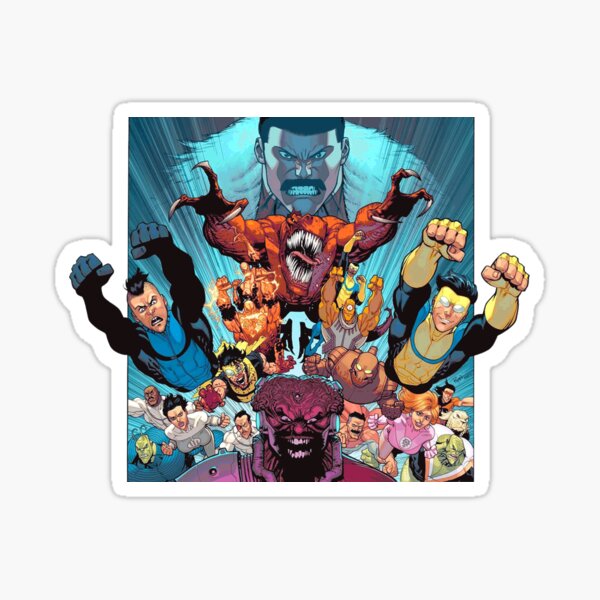 "invincible " Sticker for Sale by Digitalunivers | Redbubble