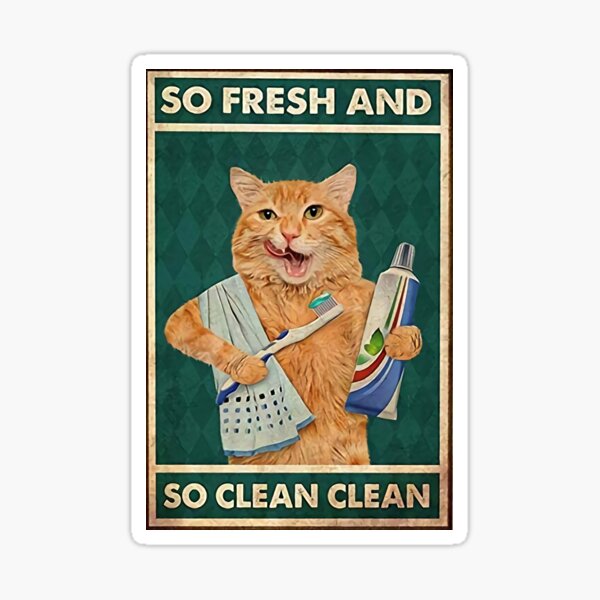 "So Fresh And So Clean Clean" Sticker by Pauldaly | Redbubble