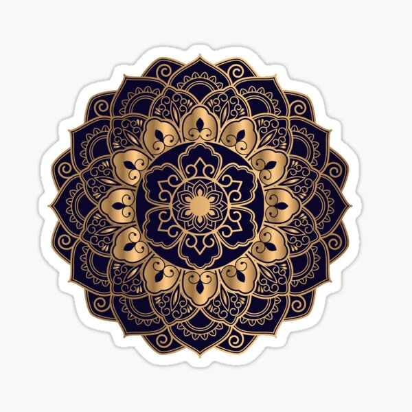 "Luxury Gold Mandala 5" Sticker by aldacurtis | Redbubble