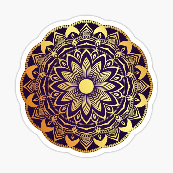 "Luxury Gold Mandala 7" Sticker for Sale by aldacurtis | Redbubble