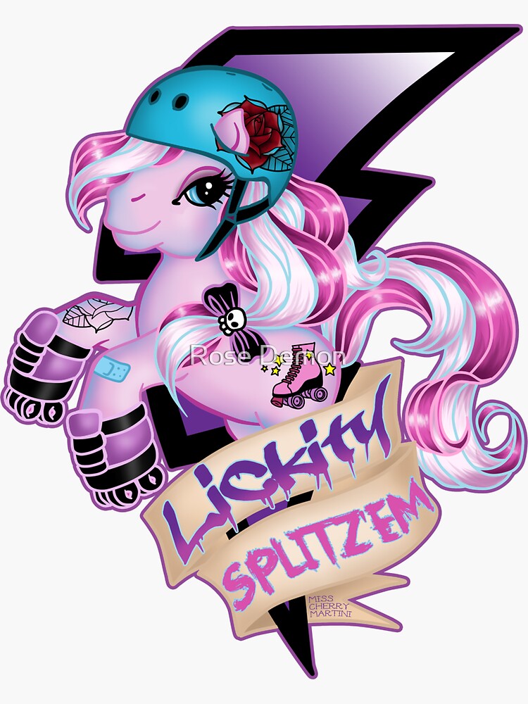 "Lickity Splitz'em" Sticker by CherryMartini | Redbubble
