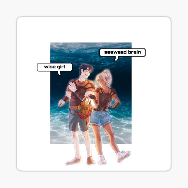 "Percabeth" Sticker for Sale by thewhalewhaley | Redbubble