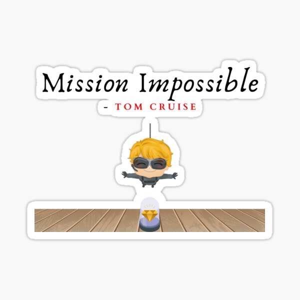 "Tom Cruise Mission Impossible Movie Art" Sticker for Sale by ...