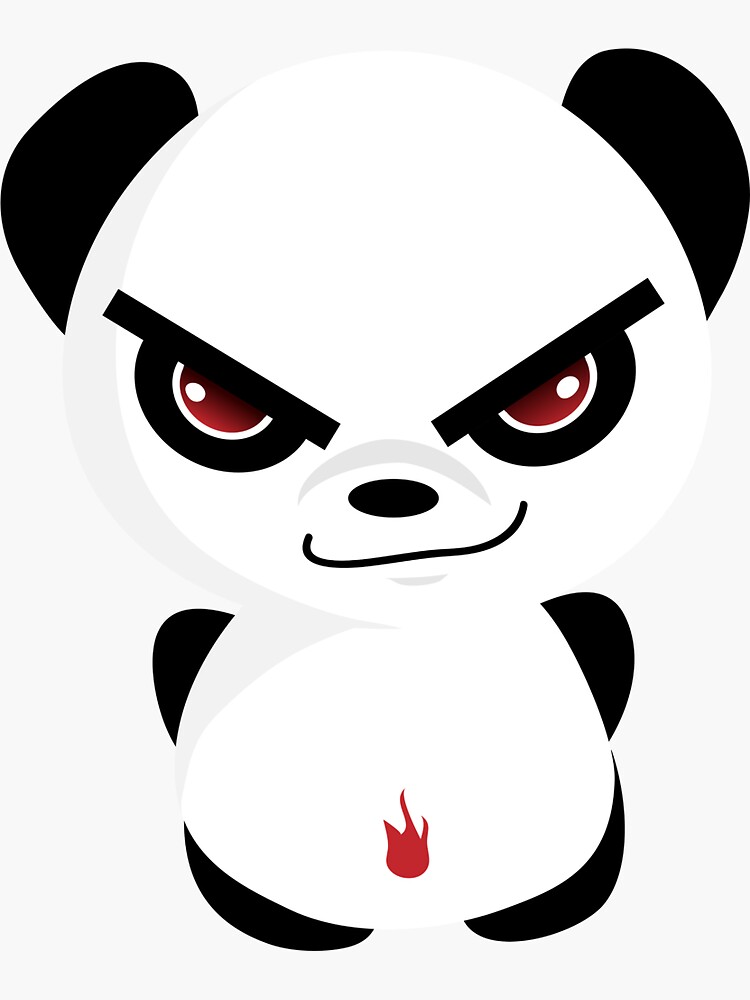 "Evil Panda" Sticker by Yincinerate | Redbubble