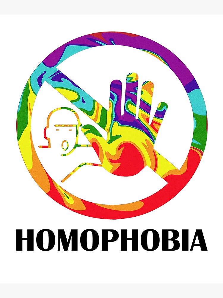 "STOP HOMOPHOBIA" Poster for Sale by Freewords | Redbubble