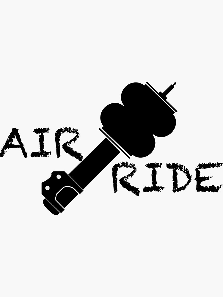 "airride logo style black" Sticker by skyly-de | Redbubble