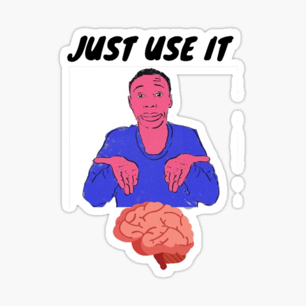 "Khaby Lame, Just use it " Sticker for Sale by Aasim2001 | Redbubble