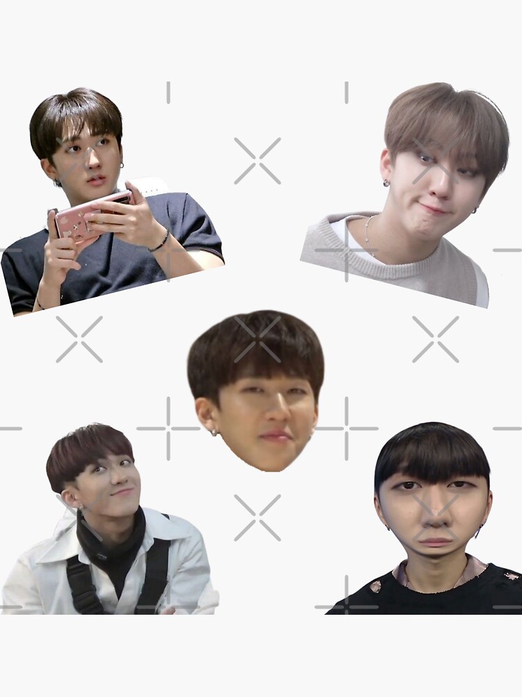 "Stray Kids Changbin Funny Meme Face Sticker Pack (1)" Sticker for Sale ...