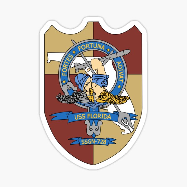 "USS Florida Crest" Sticker for Sale by SoupSandwitch | Redbubble