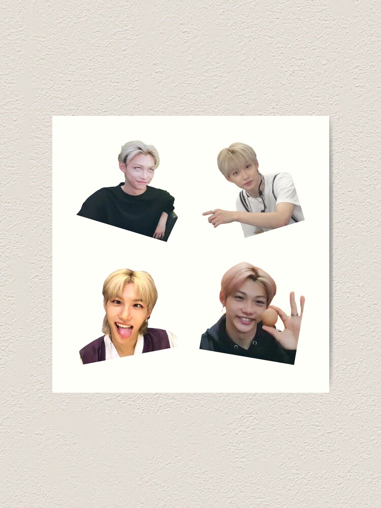 "Stray Kids Felix Funny Meme Face Sticker Pack (2)" Art Print for Sale ...