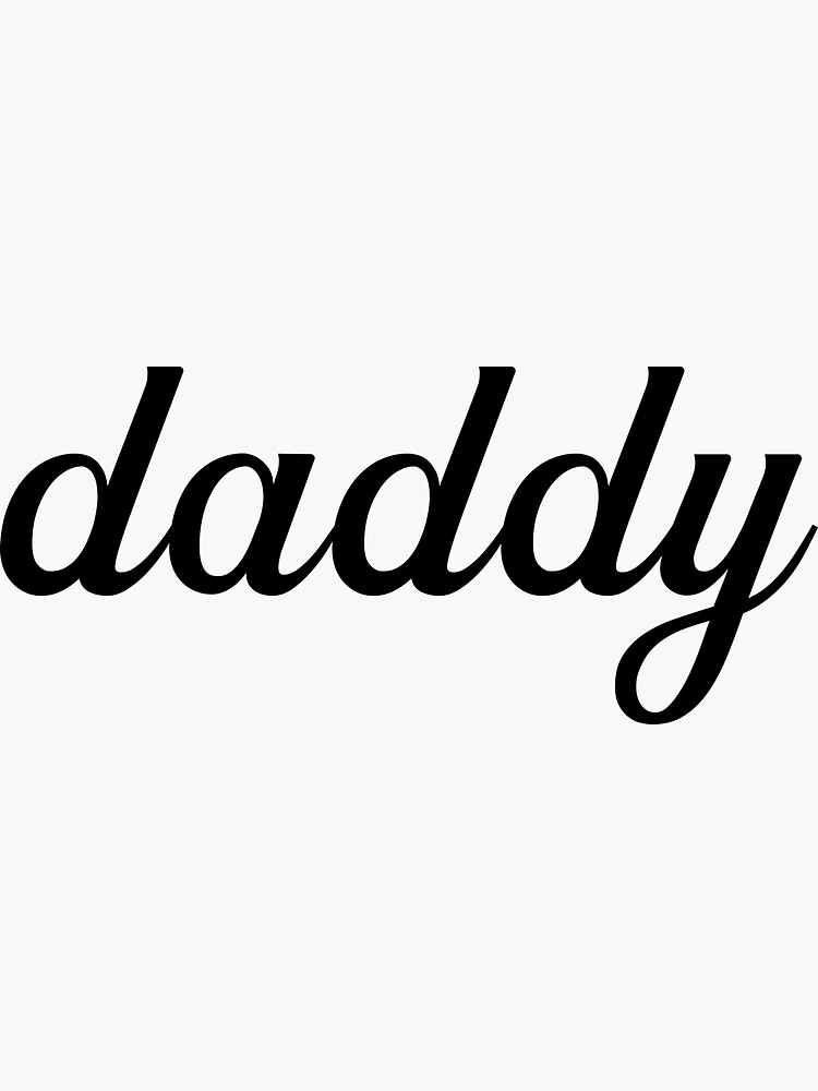 "daddy Logo" Sticker for Sale by d8daddy | Redbubble