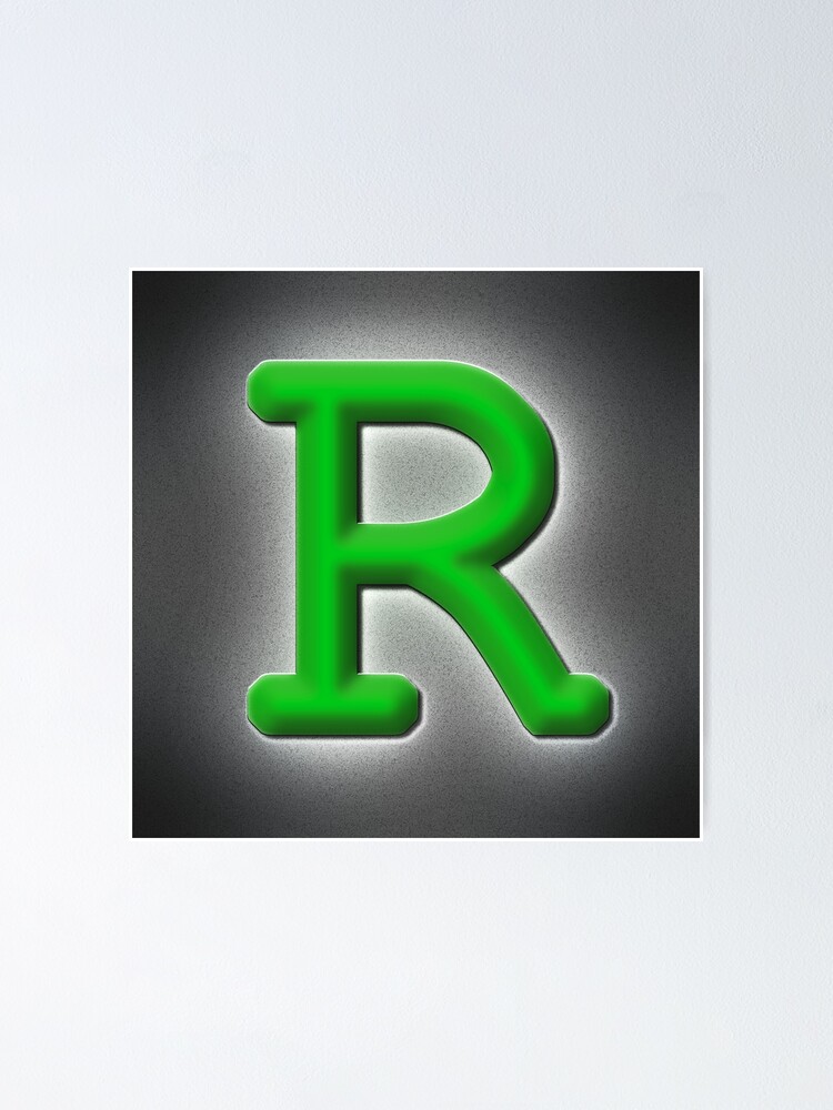 "Uppercase R typewriter" Poster for Sale by leobrix | Redbubble