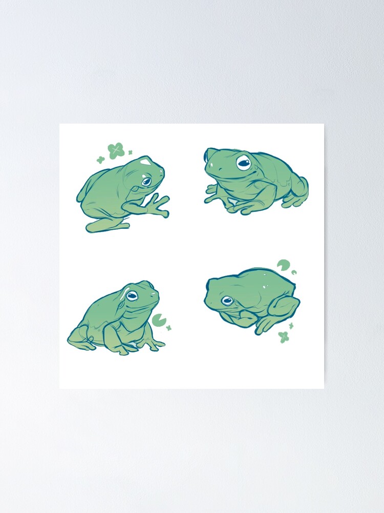 "frog pack" Poster by shakiraa | Redbubble