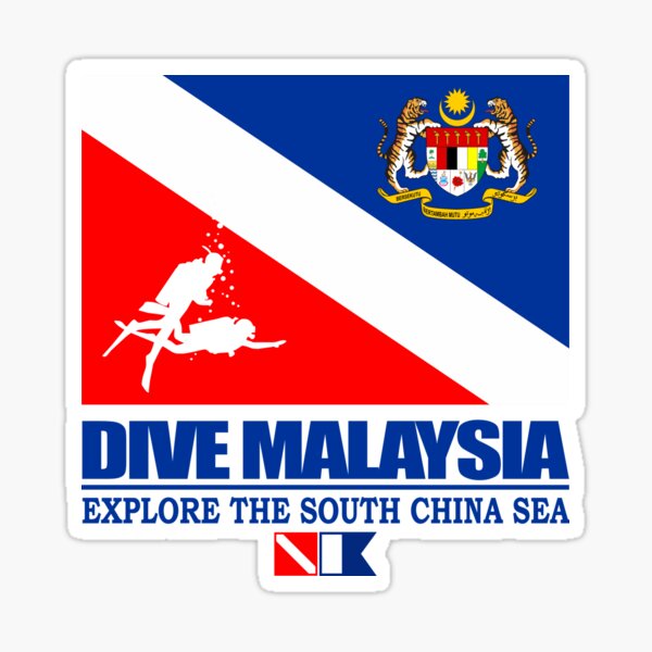"Dive Malaysia (DF)" Sticker for Sale by curranmorgan | Redbubble