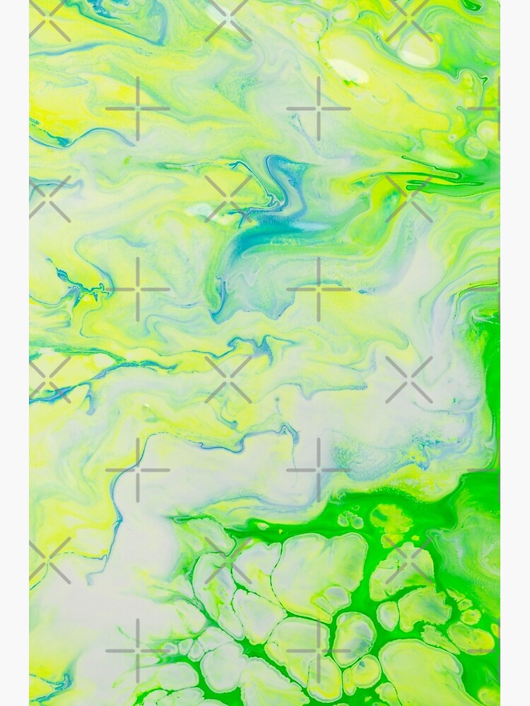 "Neon Acid Green Acrylic fluid pour art" Poster by JosTees96 | Redbubble