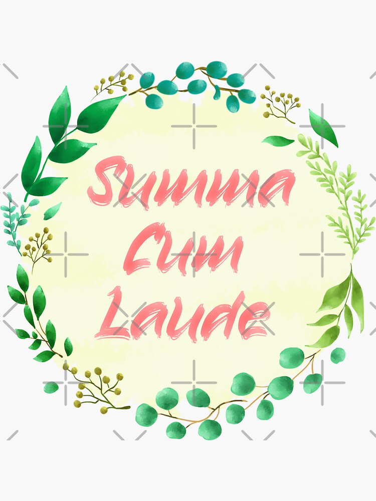 "summa cum laude" Sticker for Sale by ae0829 | Redbubble