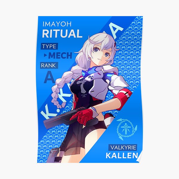 "Kallen Kaslana Imayoh Ritual" Poster by Saikishop | Redbubble