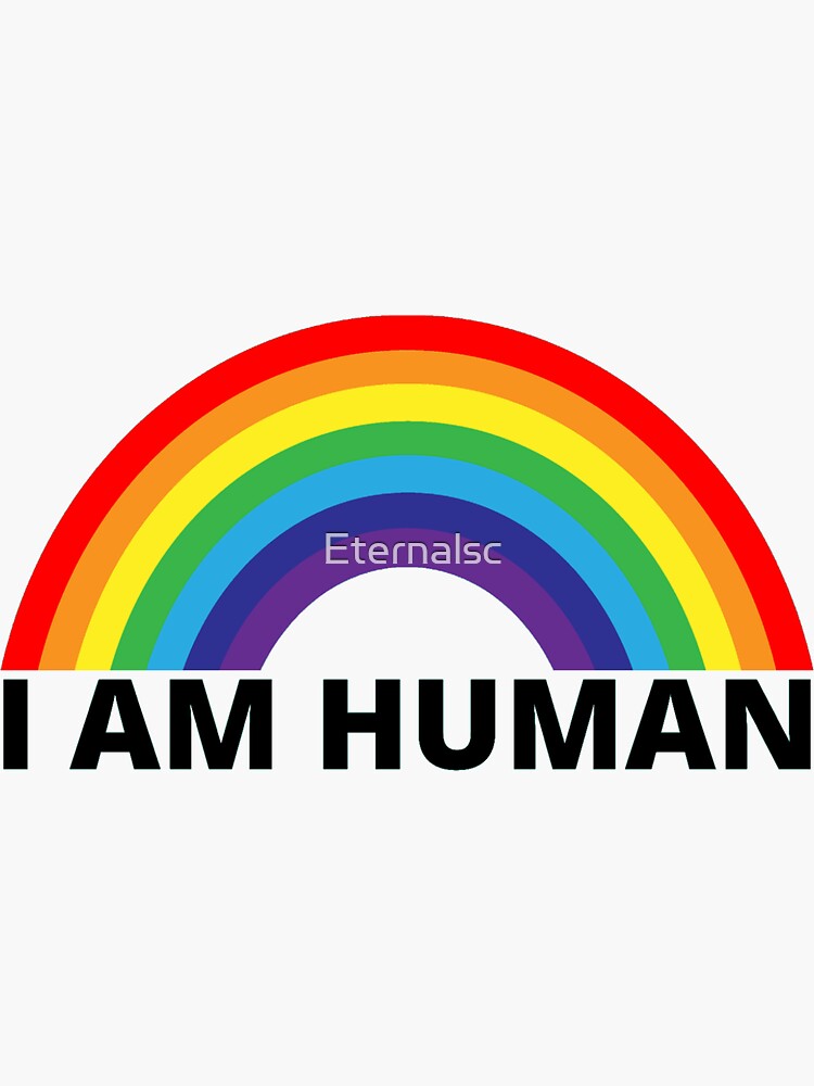"LGBT pride human" Sticker for Sale by Eternalsc | Redbubble