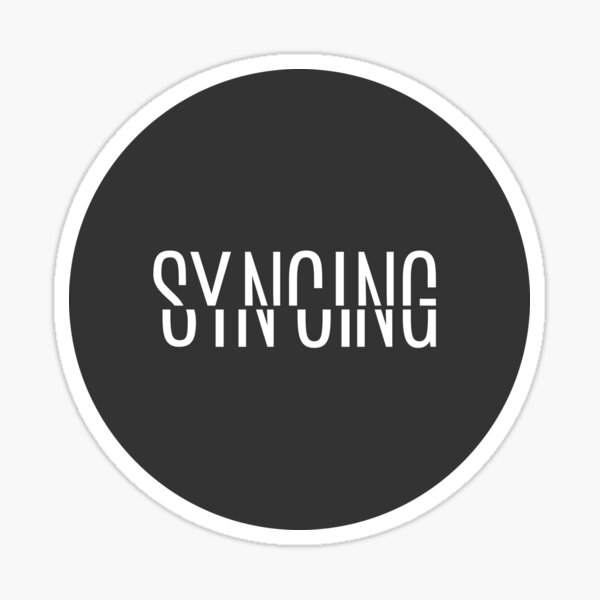 "Syncing" Sticker for Sale by geek-updated | Redbubble